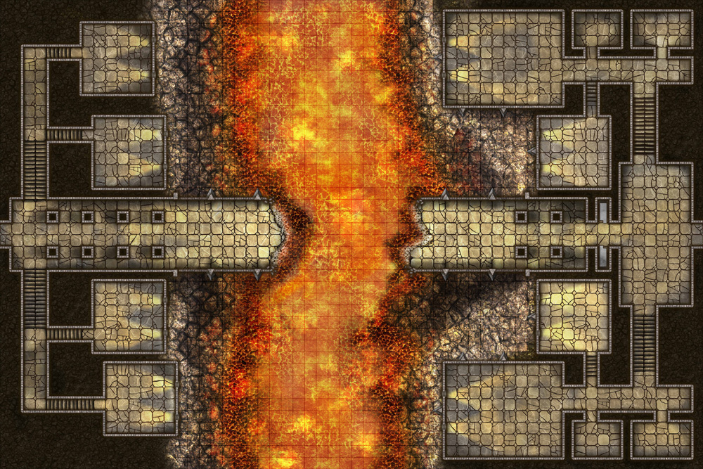 Deep Span Bridge 60" x 40" RPG Encounter Map - Loke BattleMats ...