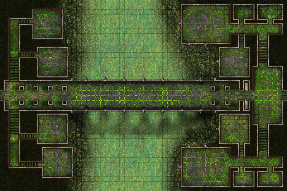 Deep Span Bridge 60" x 40" RPG Encounter Map - Loke BattleMats ...