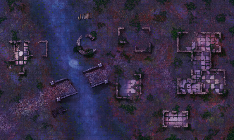 Fenbank Manor 50" x 30" RPG Encounter Map - Loke BattleMats | Fantasy ...